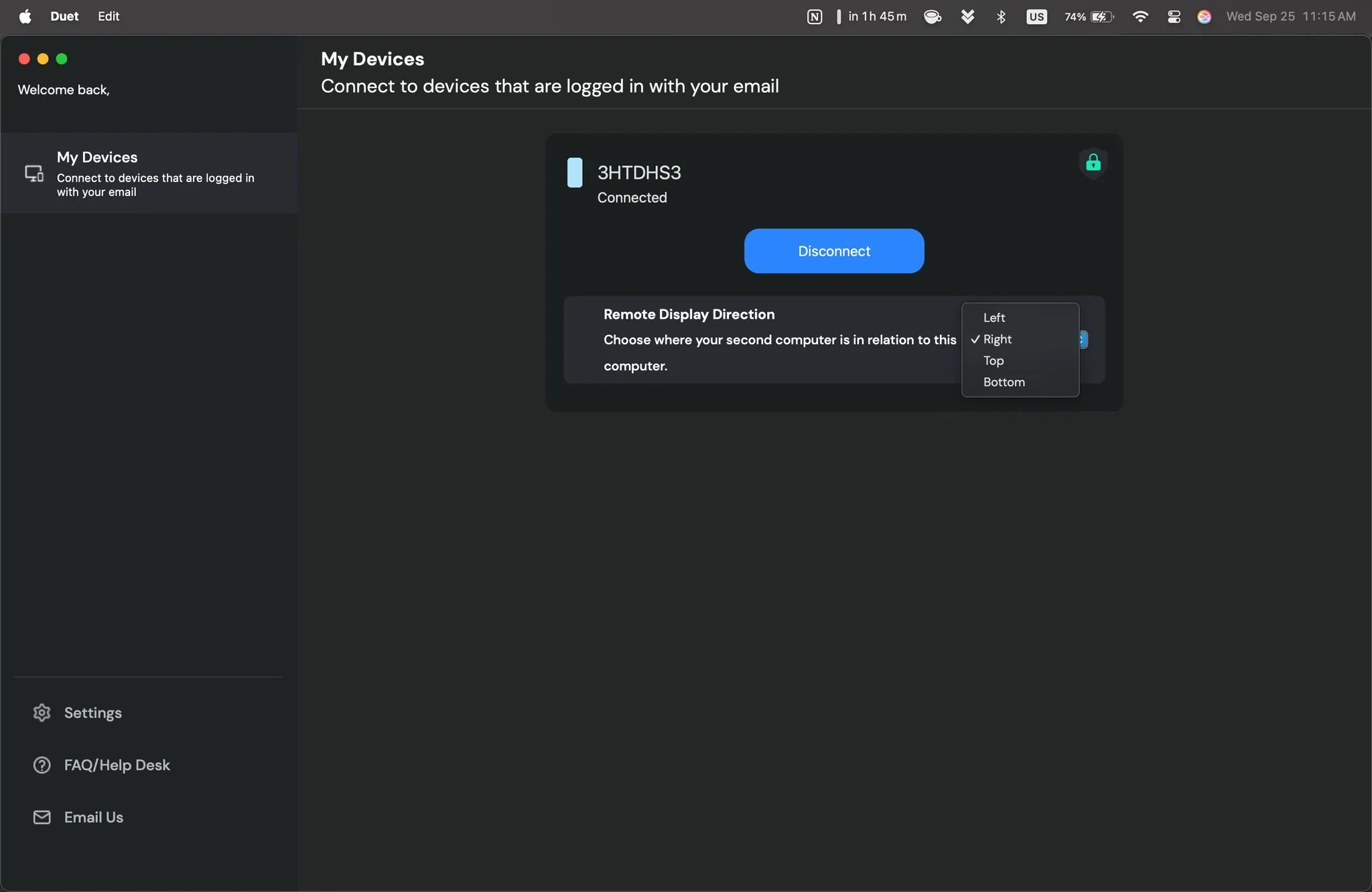 How to setup the Keyboard & Mouse Sharing connection